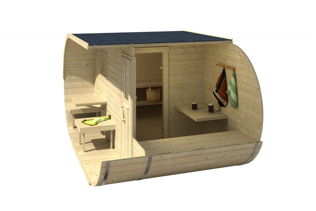 Oval Sauna Classic - Gardensauna - Garden Sauna